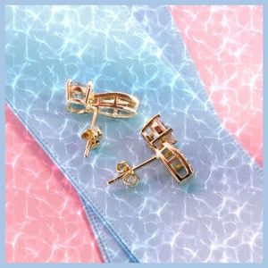 Jewelry | Exclamation Mark Earrings In Gold Tone Pierced | Poshmark